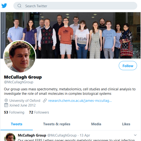 McCullagh Group on Twitter | Mass Spectrometry Research Facility